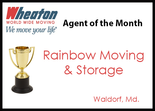 Rainbow Moving & Storage selected as Agent of the Month | Wheaton
